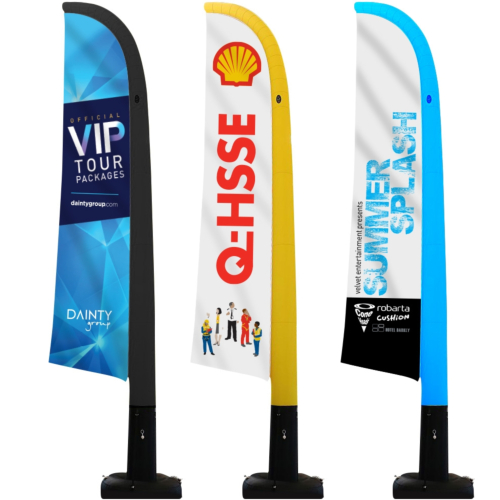 Inflatable Feather Banners Custom Printed With Your Logo!