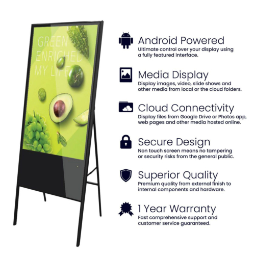 43″ Non-Touch Digital A-Frame Sign Now In Stock!