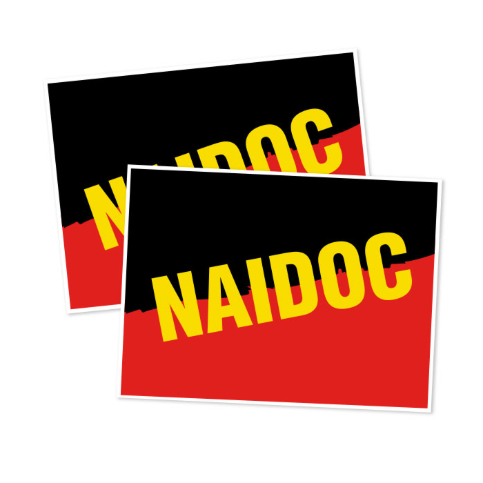 The NAIDOC Stickers Aboriginal Colours, In Stock - Order Today